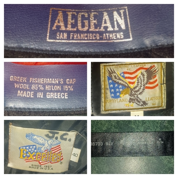 Excelled | Jackets & Coats | Vintage Genuine Riding Leathers Including ...